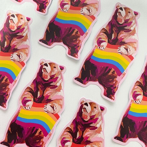 Big Bear Sticker 7CM Cute Vinyl Sticker - Etsy