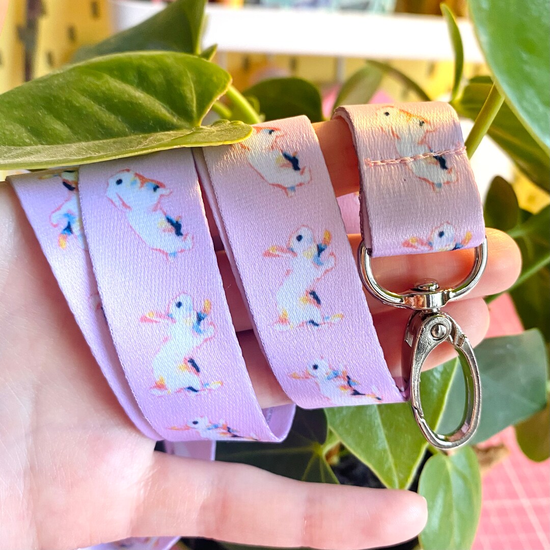 Running Rabbit Lanyard | 43CM Ribbon Lanyard - Etsy