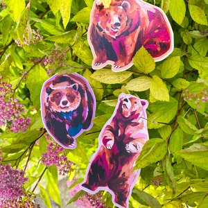 Big Bear Sticker | 7CM Cute Vinyl Sticker - Etsy