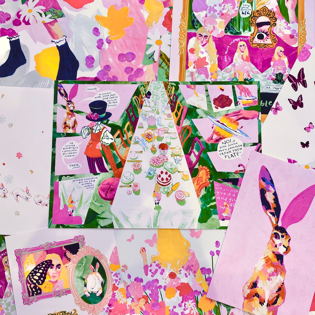 Curious Alice Prints | A5 Matt Art Print - Etsy