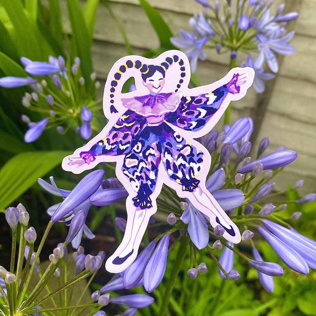Moth Clown Sticker 7CM Cute Vinyl Sticker - Etsy