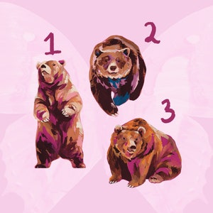 Big Bear Sticker | 7CM Cute Vinyl Sticker - Etsy