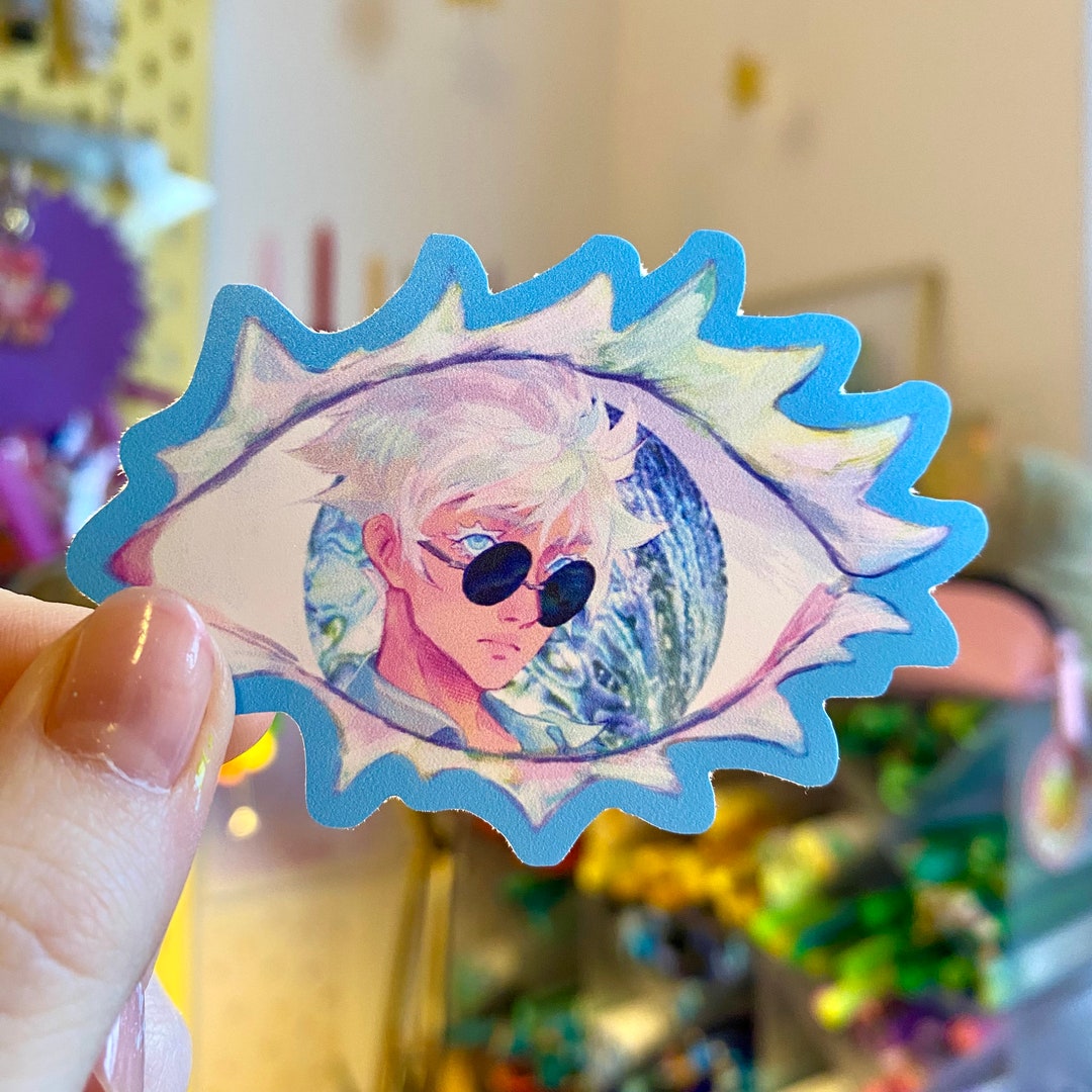 Gojo Eye Sticker | 7.5CM Anime Vinyl Sticker - Etsy