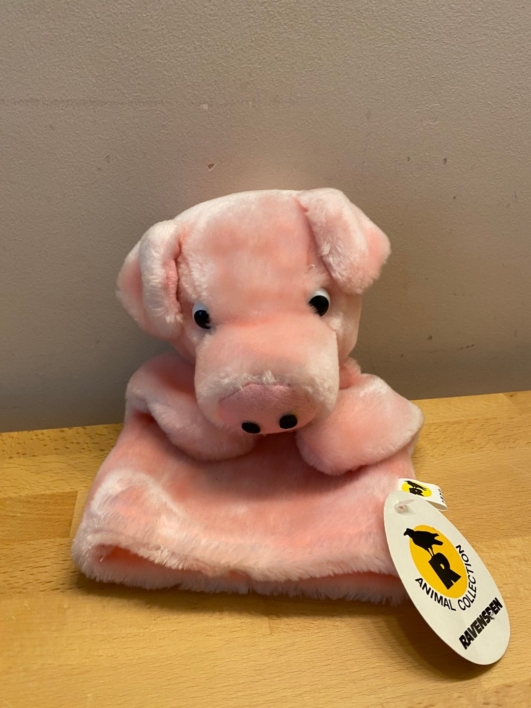 Vintage 1990s Ravensden Pig Hand Puppet Soft Toy. Soft Plush, Very Cute ...