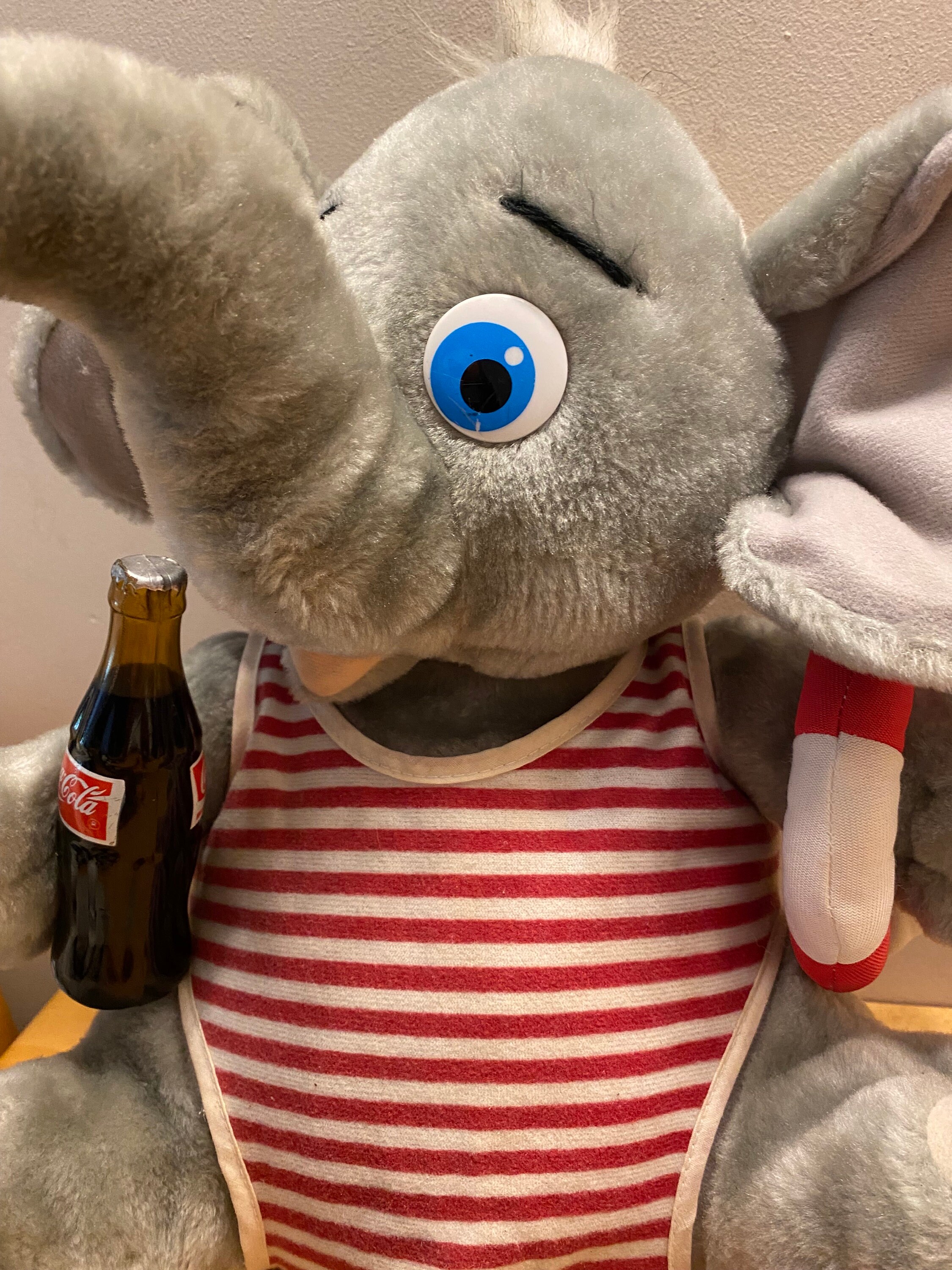 1990s Coca Cola Elephant Vintage Soft Plush Toy, Good Condition Coca ...