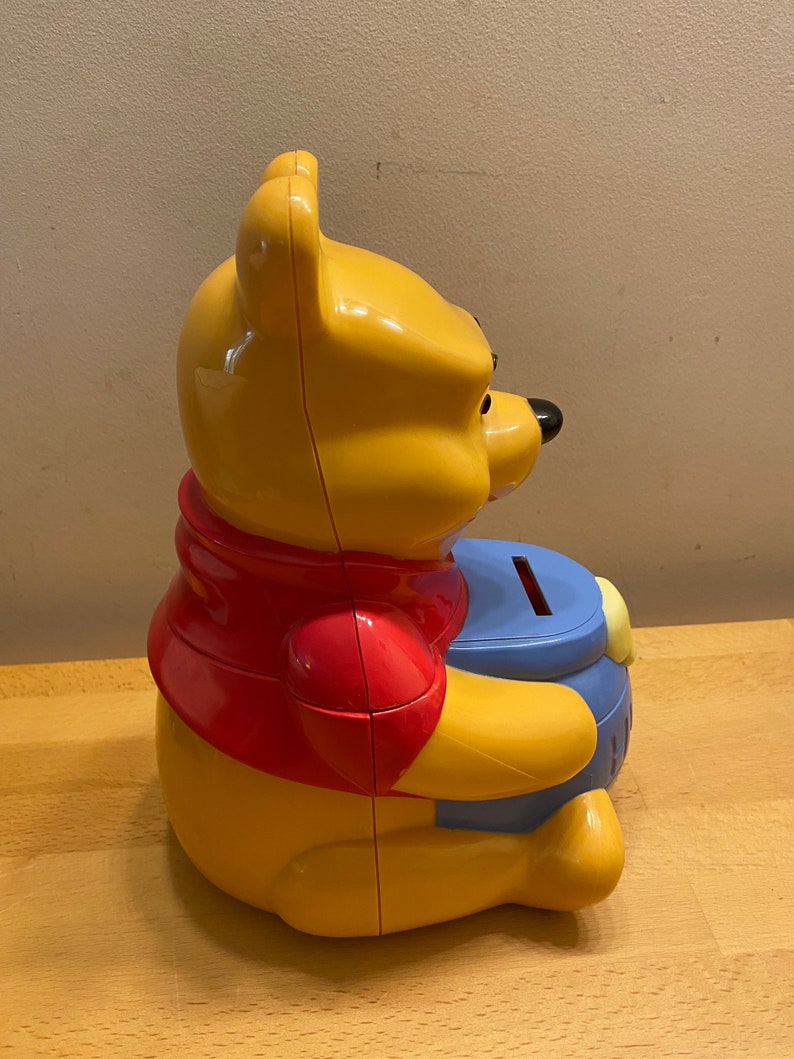 1990s Winnie the Pooh Disney Money Box With Stopper. Excellent - Etsy