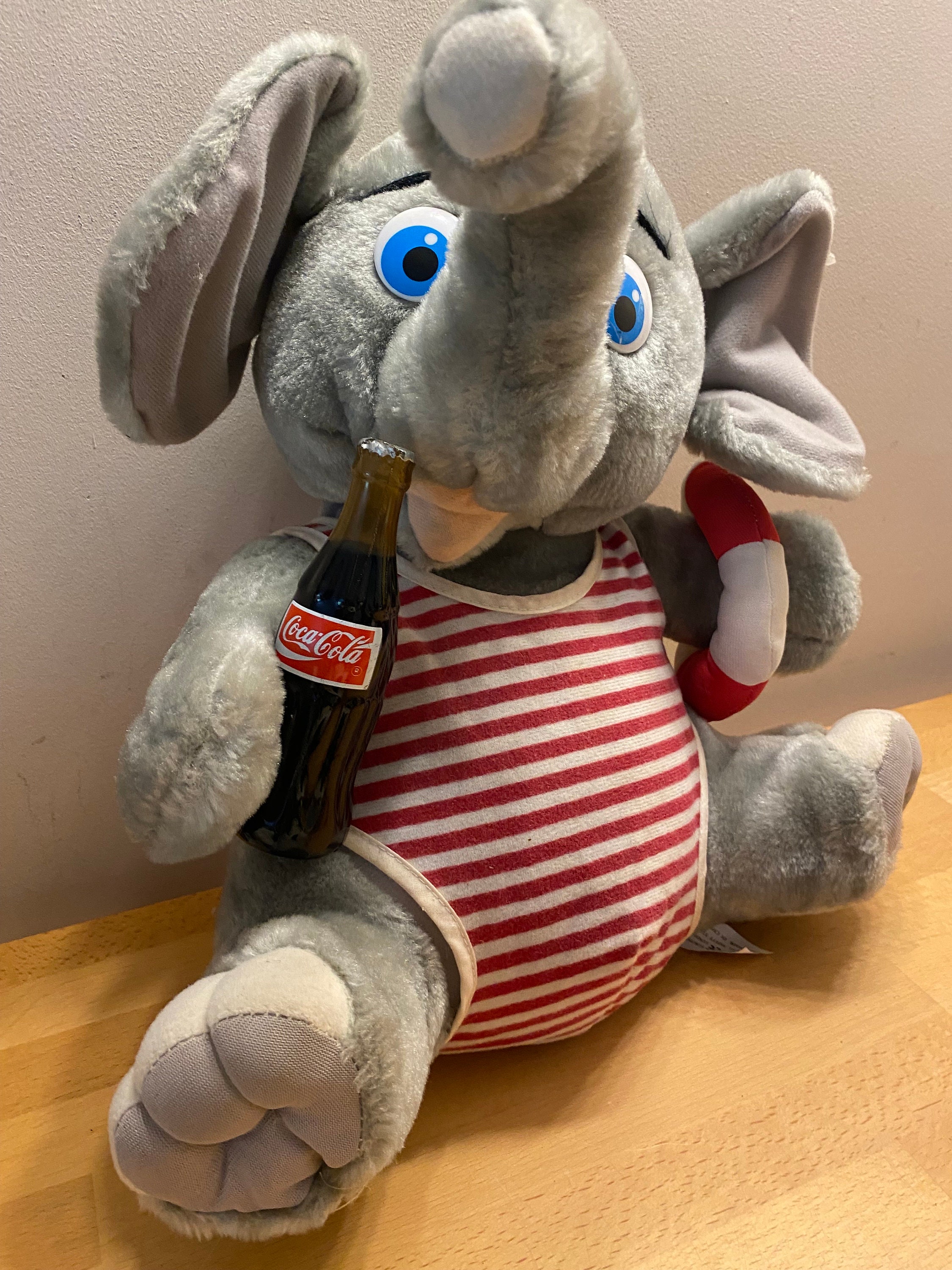 1990s Coca Cola Elephant Vintage Soft Plush Toy, Good Condition Coca ...