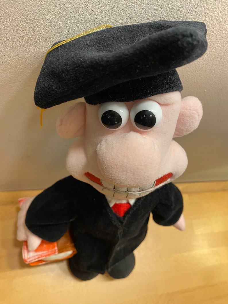 Wallace in Graduation Gown Robes Soft Vintage Plush Toy From Wallace ...