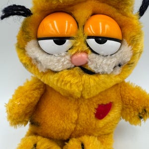 Garfield Miss You With Heart Cat Vintage Retro Soft Plush Toy Made by ...