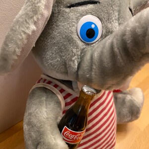 1990s Coca Cola Elephant Vintage Soft Plush Toy, Good Condition - Coca ...