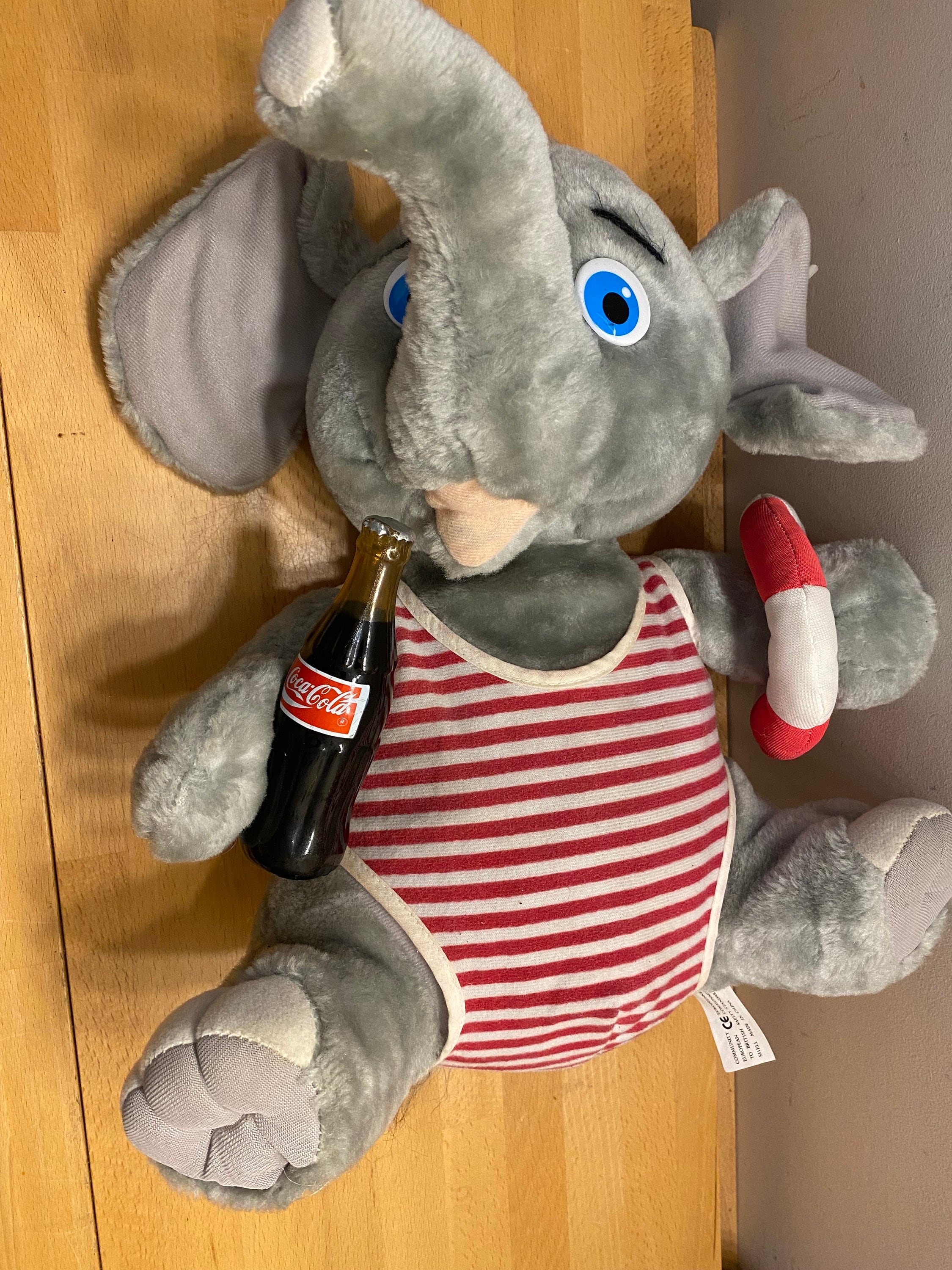 1990s Coca Cola Elephant Vintage Soft Plush Toy Good - Etsy
