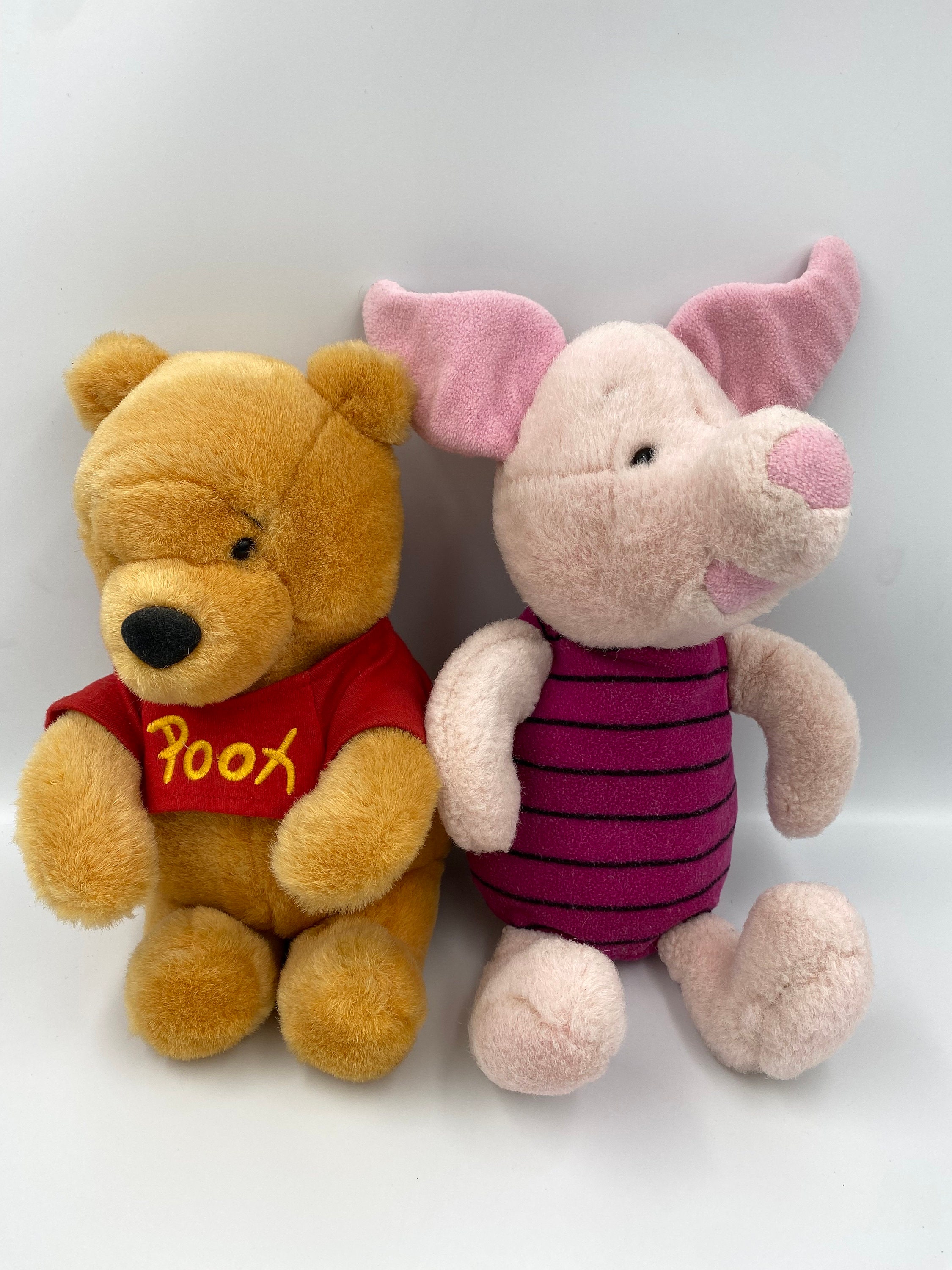 Vintage Piglet and Winnie the Pooh Soft Plush Toys, Sold as Pair. 1990s - Etsy