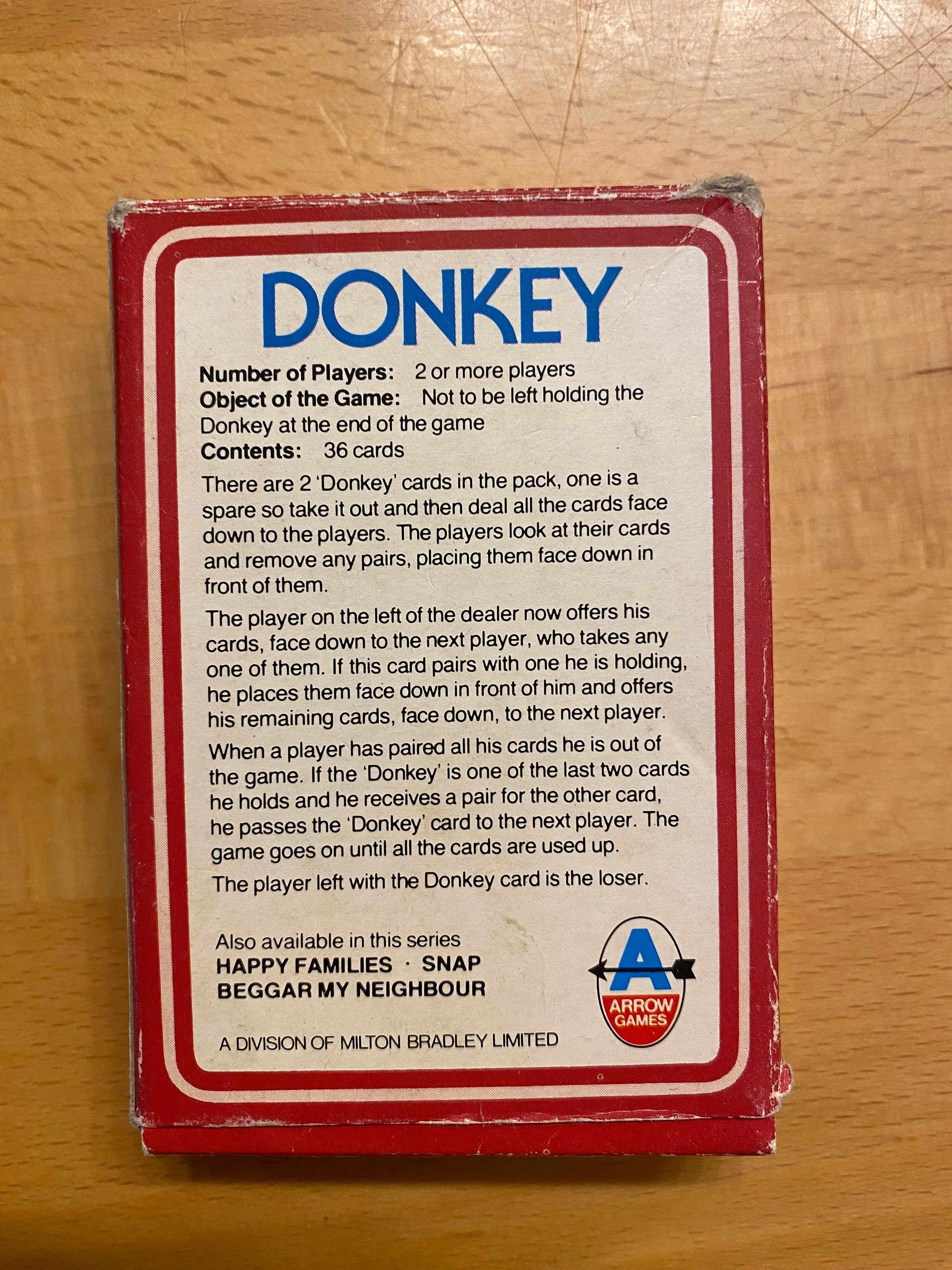 Full Set of 36 Donkey 1970s Vintage Cards / Card Game. With - Etsy