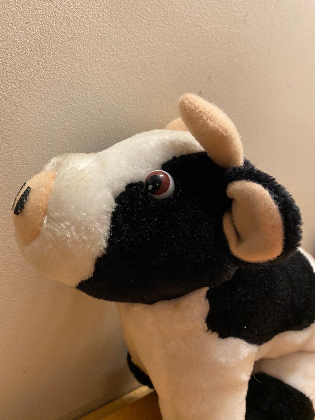 Funky PMS 1980s Retro Cow Soft Plush Toy, Cartoon Eyes. Very Cool and ...