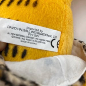 Rare 1980s Garfield ‘caveman’ Cat Vintage Retro Soft Plush Toy Made by ...