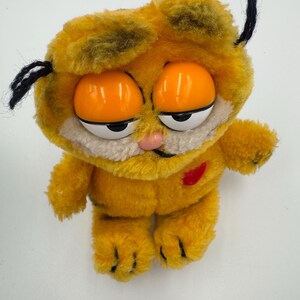 Garfield Miss You With Heart Cat Vintage Retro Soft Plush Toy Made by ...