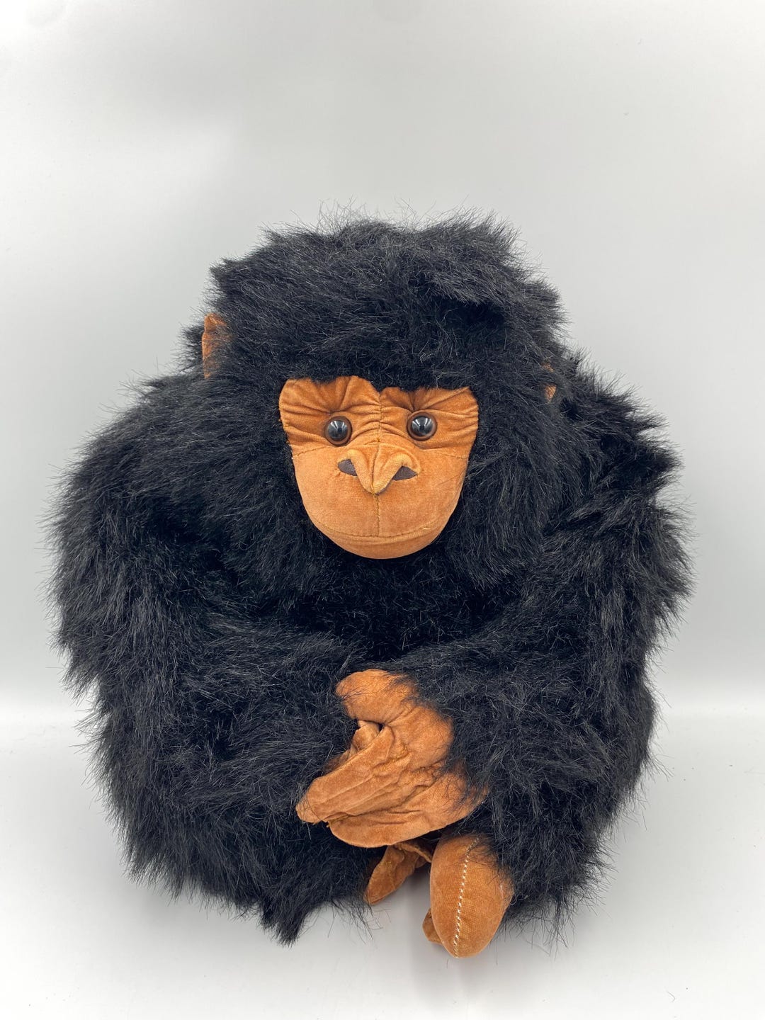 Retro Long Armed 1980s Monkey Soft Toy With Suede Like Features and ...