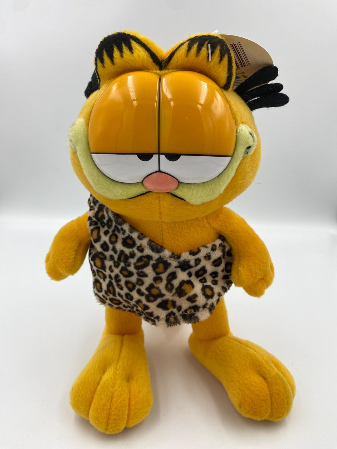 Rare 1980s Garfield ‘caveman’ Cat Vintage Retro Soft Plush Toy Made by ...