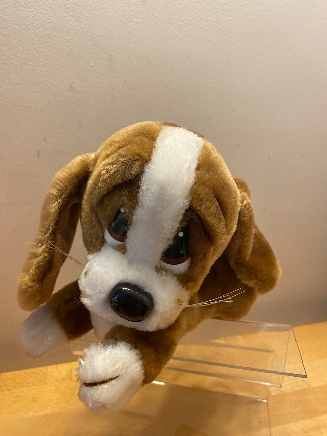 Sad Sam & Honey Retro Soft Toy Dog sad Sam on Sleigh by - Etsy