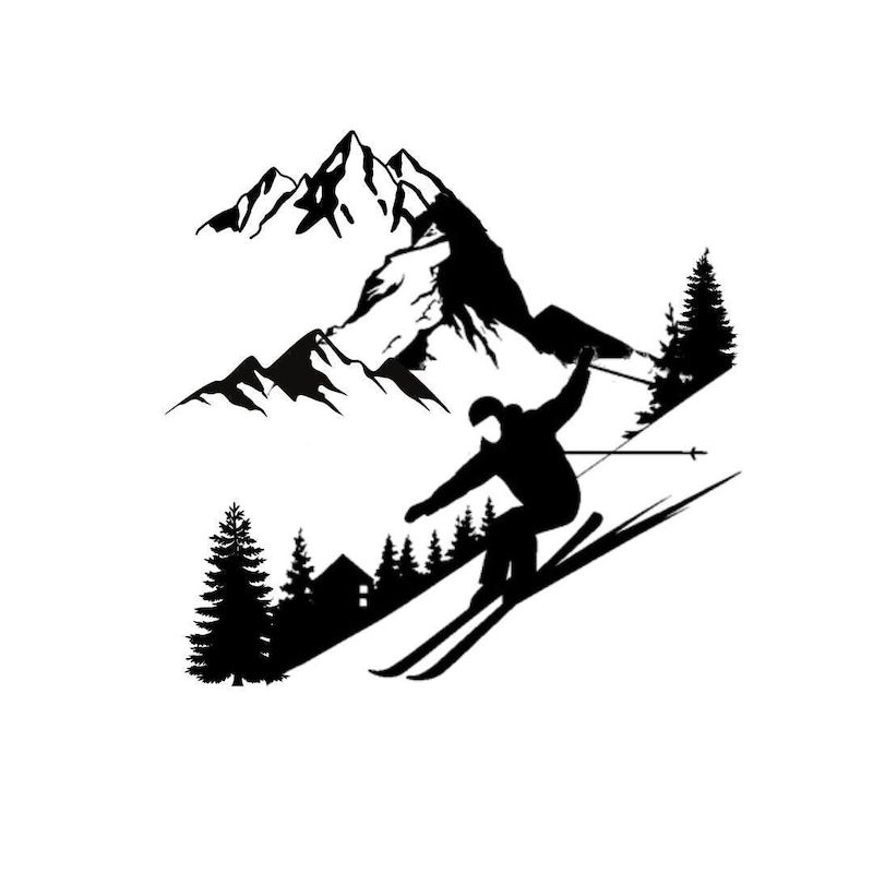 Ski Decal - Etsy