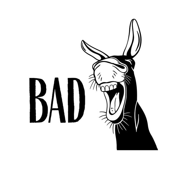 Bad Donkey Svg - Etsy