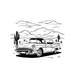 Vintage Car Svg, Vintage Car in a Desert Svg, Old Car Svg, Hudson Svg ...