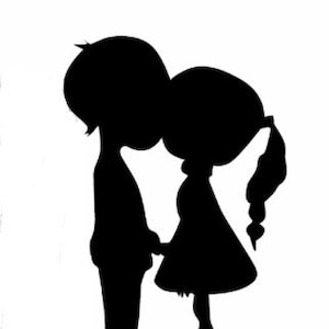 First Love Svg, Boy and Girl Kissing Svg, Love Svg, Cut Girl Svg, Cute ...