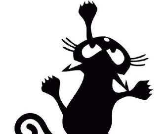 Cat Scratching Svg File - Etsy