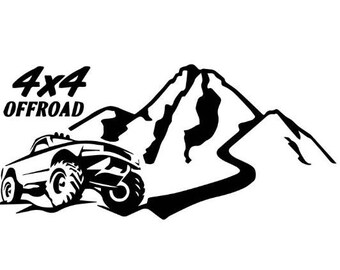 4X4 Svg Four by Four Logo Pack Off-road Rally Car Truck Racing SGV ...