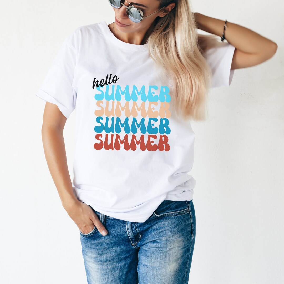 Hello Summer Svg, Summer Svg, Summer Vacation Svg, Summer T-shirt Svg ...