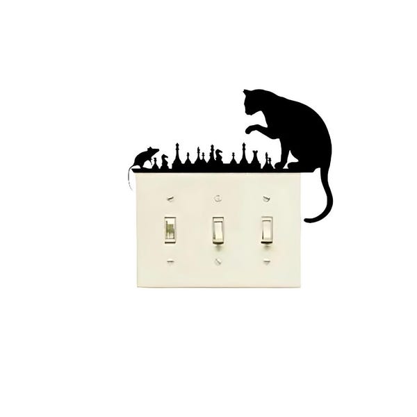 Light Switch Cat Decal - Etsy