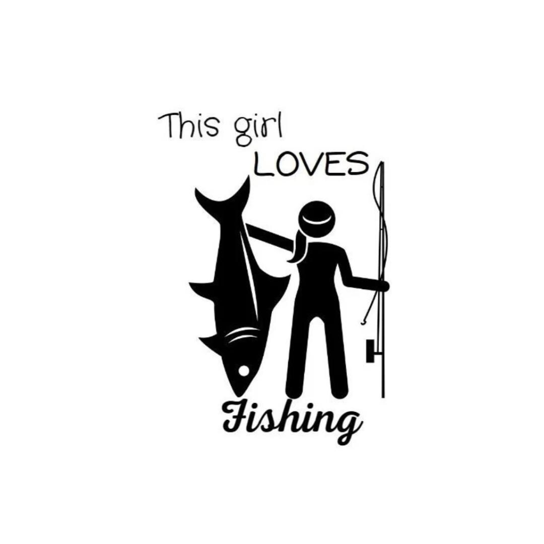 Fishing Svg, Girl Fishing Svg, Girl Loves Fishing Svg, Fish Svg ...