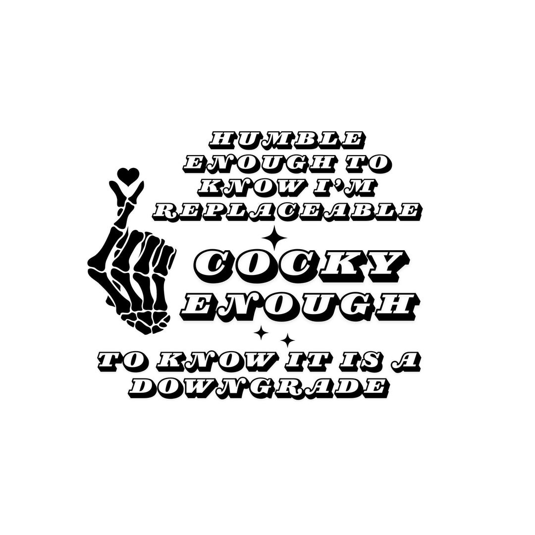 Humble Cocky Svg: Ego Self Worth Design (digital Download) - Etsy