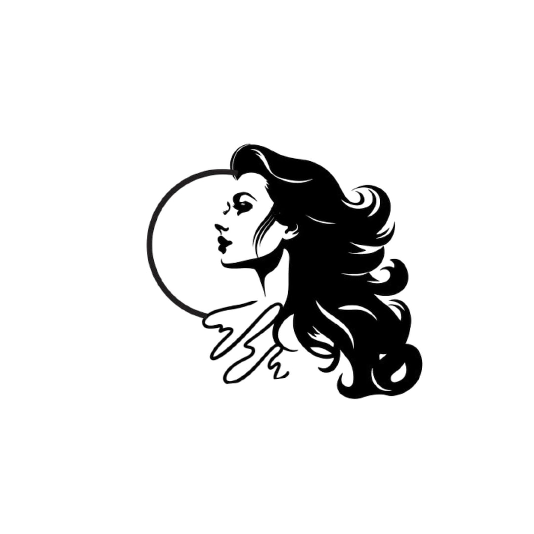 Woman Svg, Beautiful Woman Svg, Woman Beautiful Svg, Woman Profile Svg ...