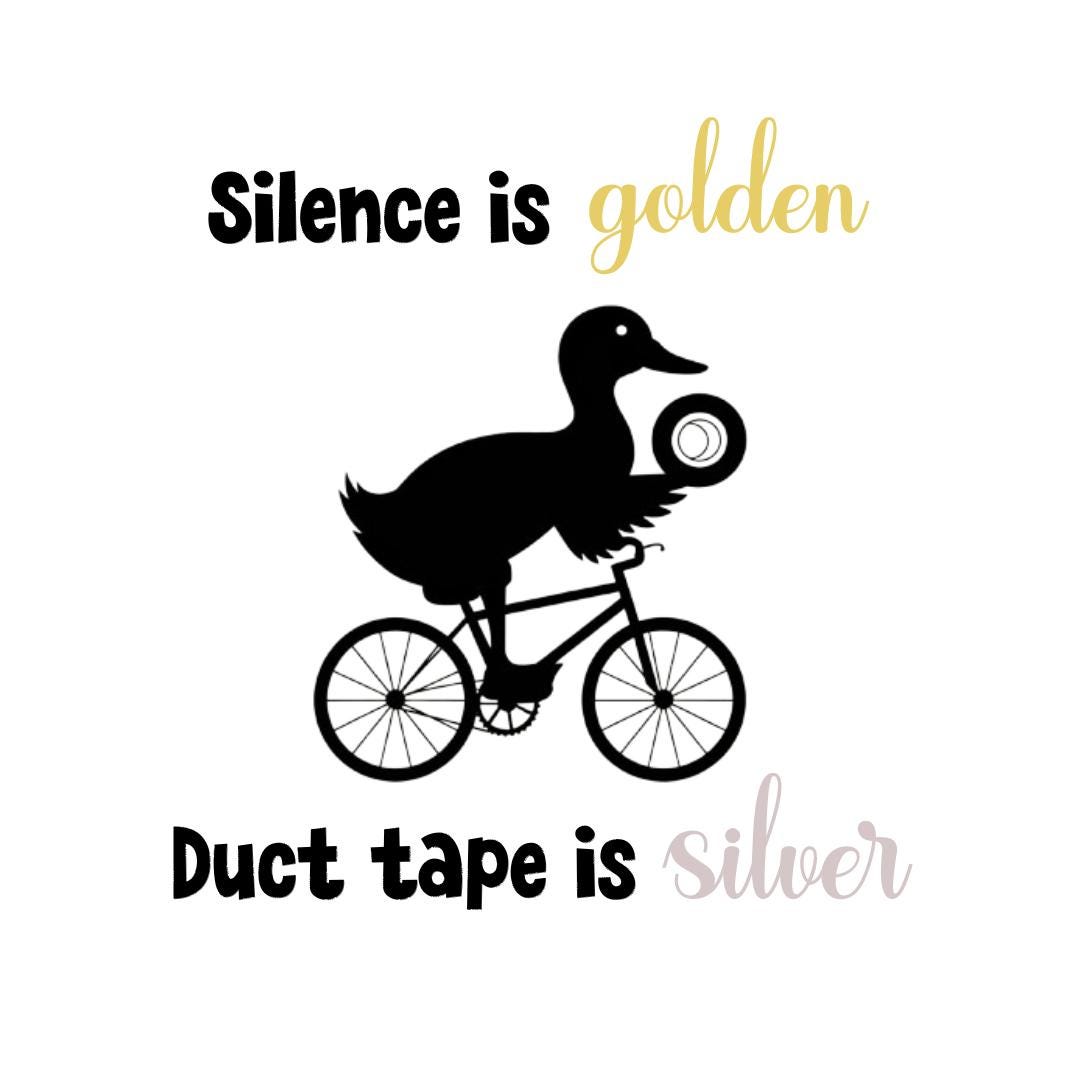 Funny Duck on Bicycle With Duct Tape SVG PNG DXF (digital Design) - Etsy