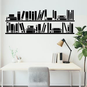 Bookshelf Svg, Books Svg, Bookshelf With Books Svg, Wall Art Svg, Wall ...