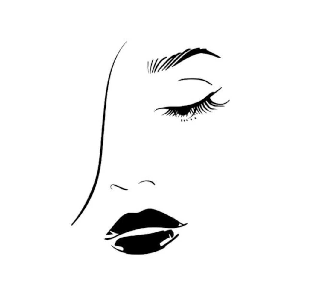 Face svg, beautiful face svg, woman svg, beauty svg, fashion svg, salon ...