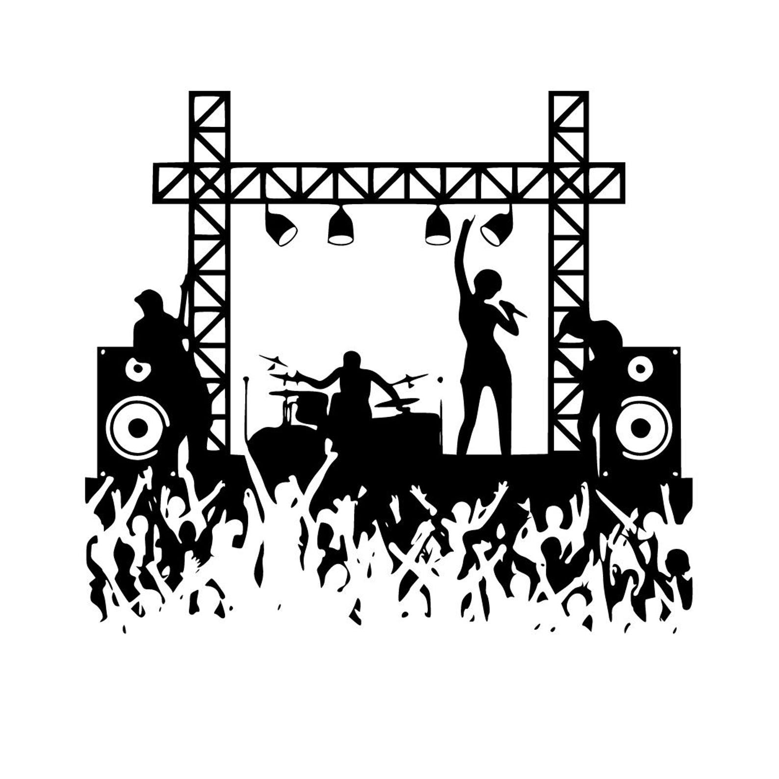 Concert SVG: Band Clipart, Music Graphics (digital Download) - Etsy