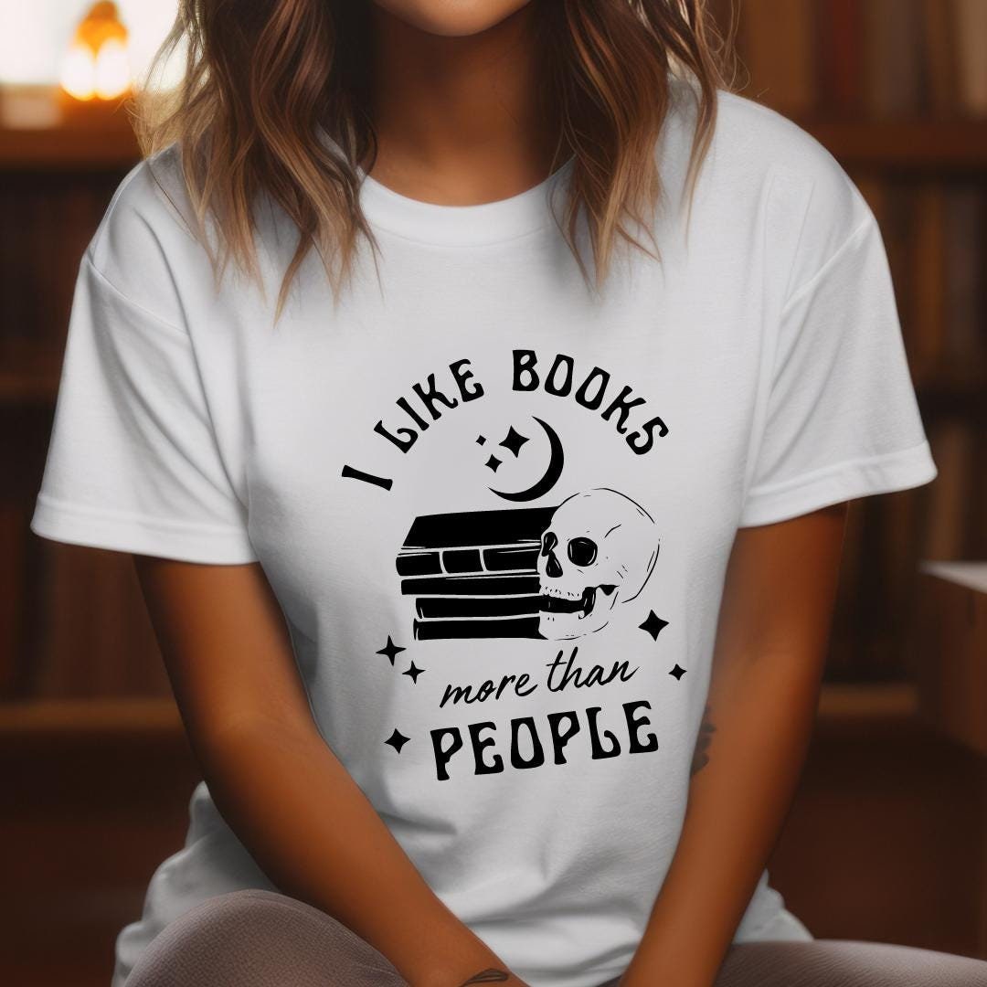 I Like Books More Than People Svg, Books Svg, Reading Svg, Antisocial ...
