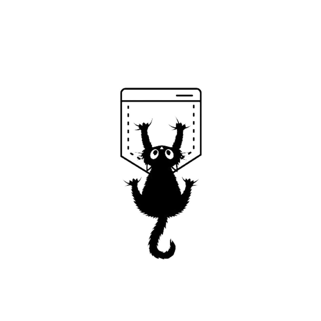 Cat Svg Kitten Svg Clawing Cat Svg Pocket Cat Svg Pocket - Etsy