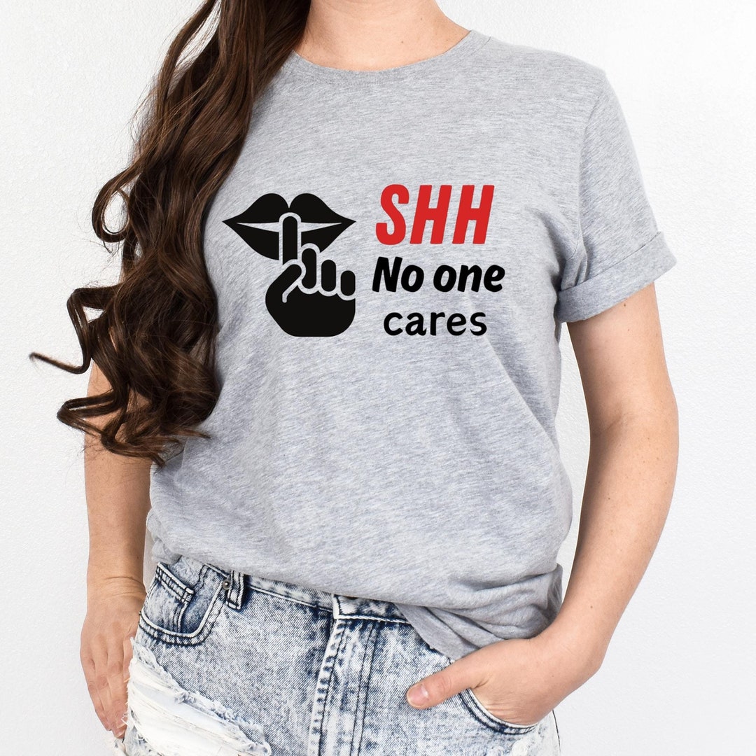 Shh Svg, No One Cares Svg, Funny Be Quiet Svg, Finger to Lips Svg, Lips ...