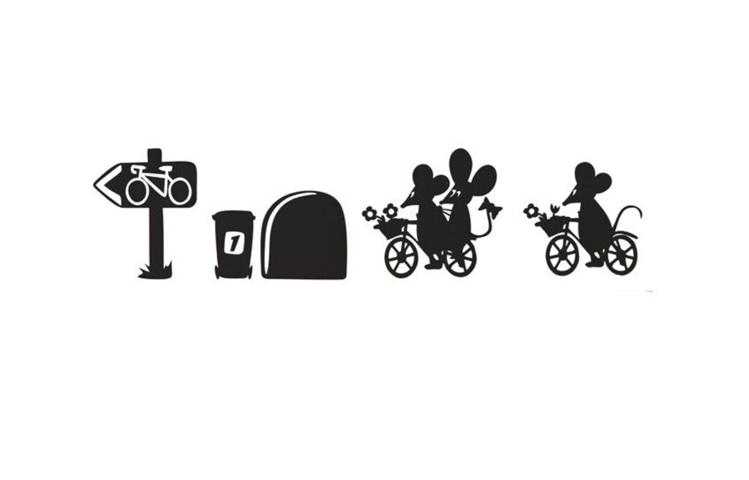 Mousehole Svg, Baseboard Svg, Mouse Family Svg, Mouse on Bicycle Svg ...