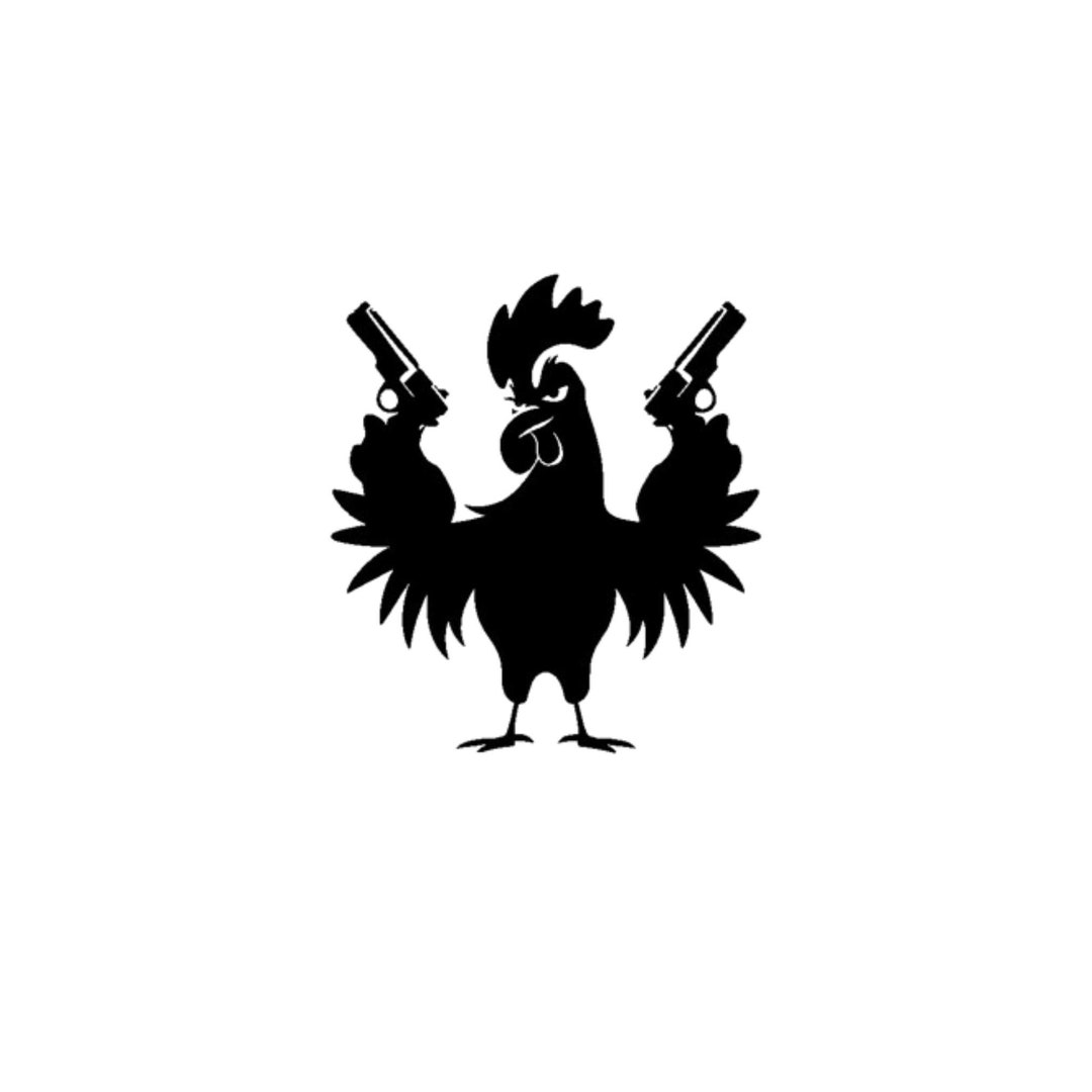 Rooster Svg, Rooster With Guns Svg, Rooster With Pistols Svg, Funny ...