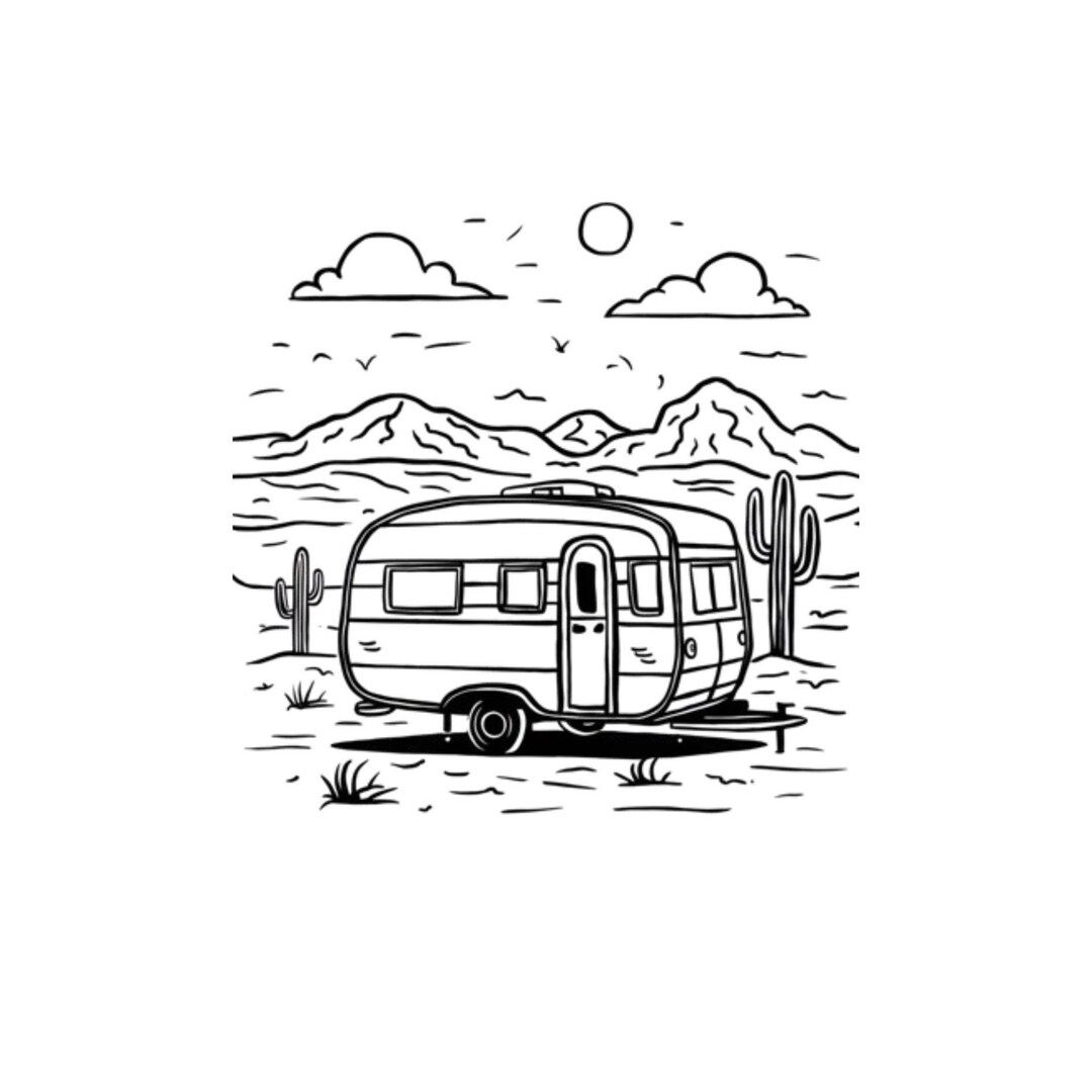 Camper Svg, Camping Svg, Rv Svg, Camping Trailer Svg, Vintage Camper ...