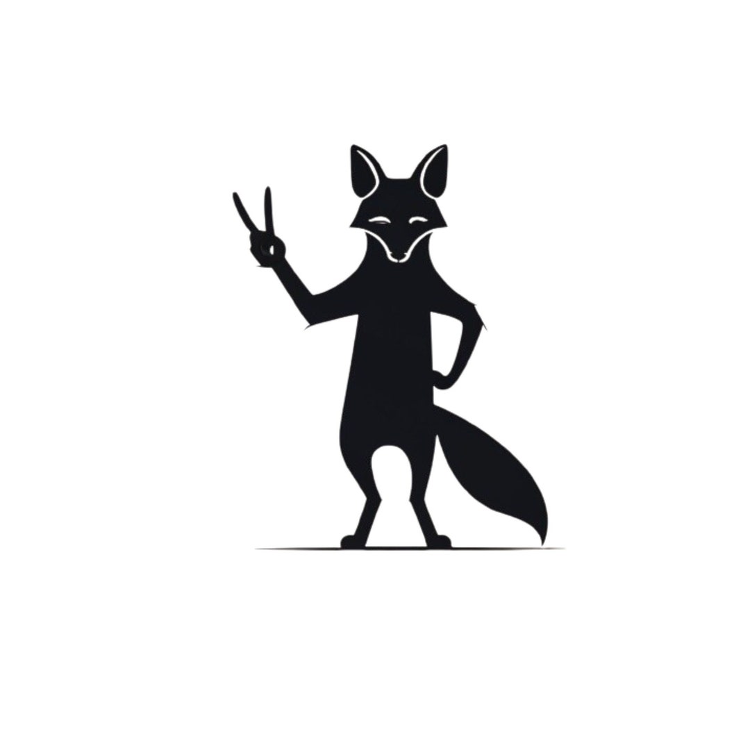 Fox Svg, Fox Peace Sign Svg, Peace Svg, Peace Sign Fox Svg, Animal Svg ...