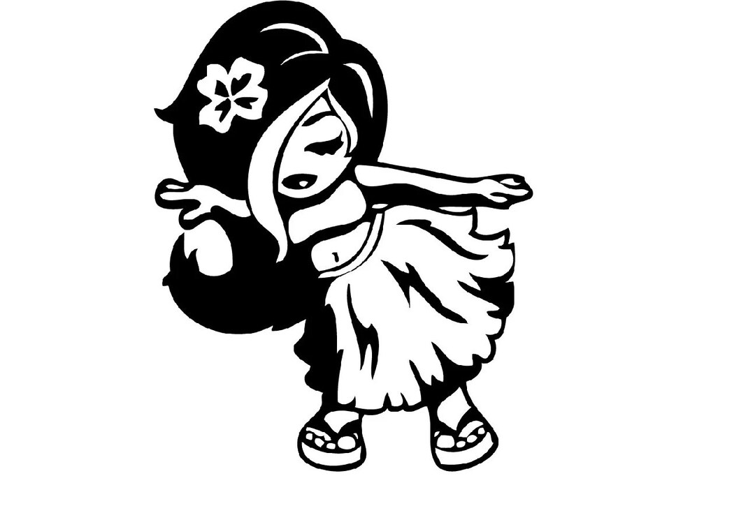 Hawaiian Hula Girl Svg, Tropical Dance Svg, Hula Svg, Hula Girl Svg ...