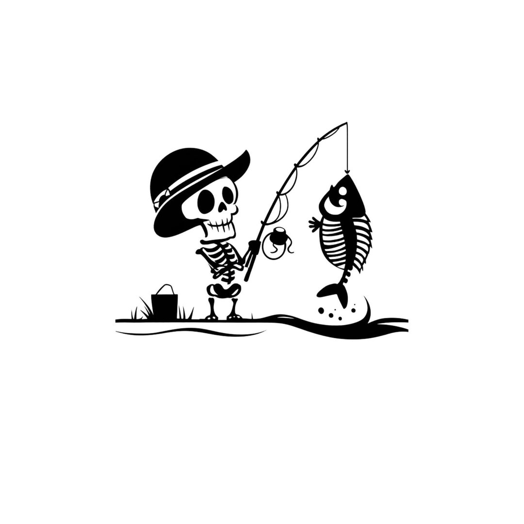 Skeleton Svg, Skeleton Fishing Svg, Skeletal Fish Svg, Skeleton Fish ...