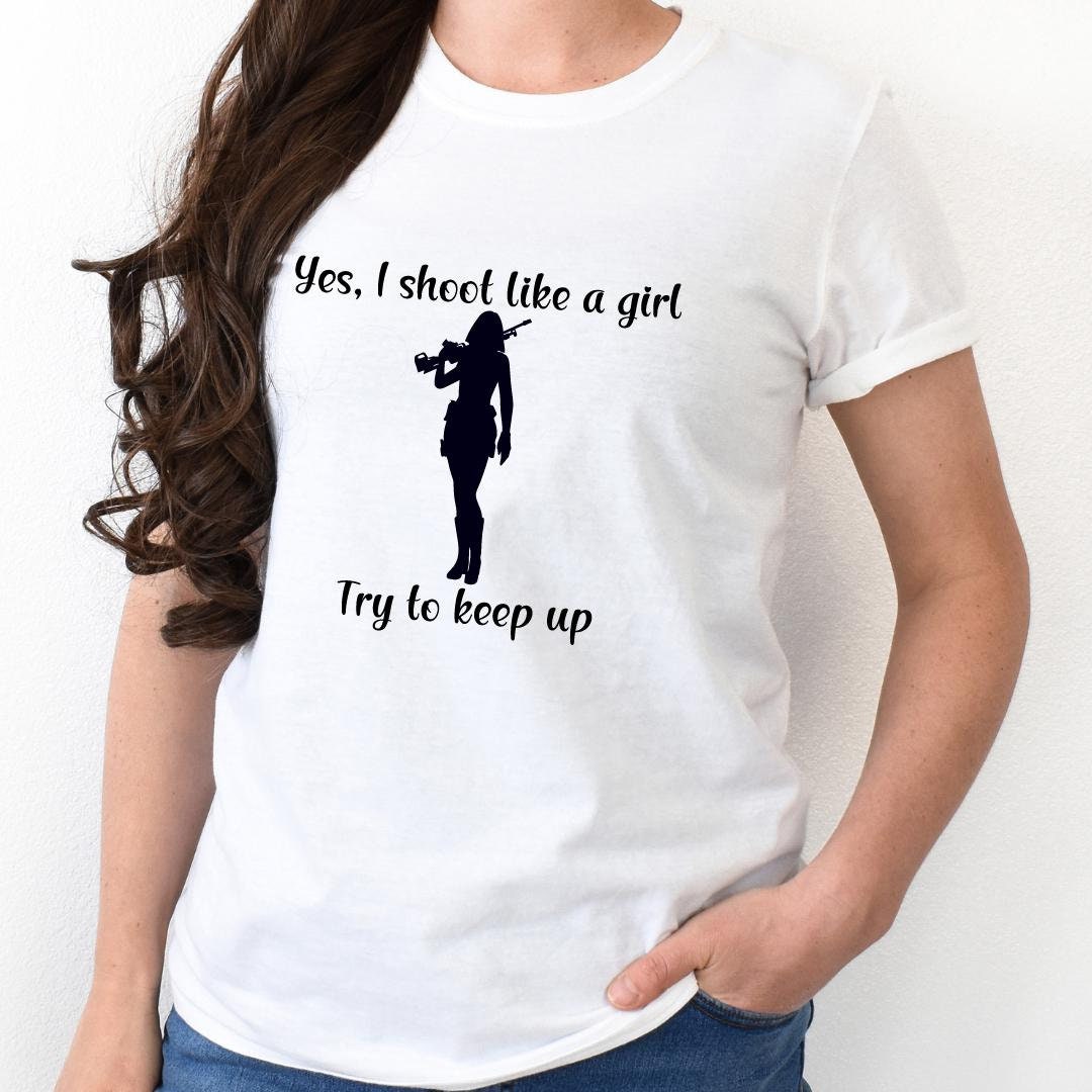 Shooting Svg, Shoot Like a Girl Svg, Shooter Svg, Woman Shooter Svg ...
