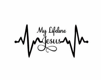 Jesus is My Lifeline Decal - Etsy