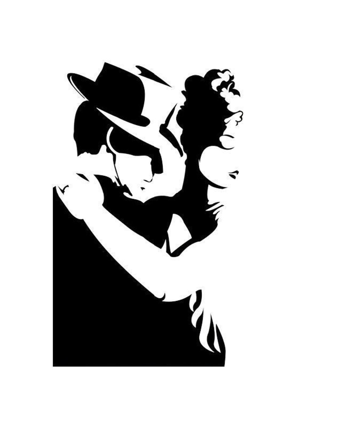 Tango Svg, Two to Tango Svg, Dance Svg, Couple Dancing Svg, Vintage ...